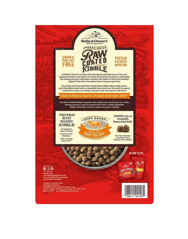 Grass-Fed Beef Raw Coated Kibble - Velocity International